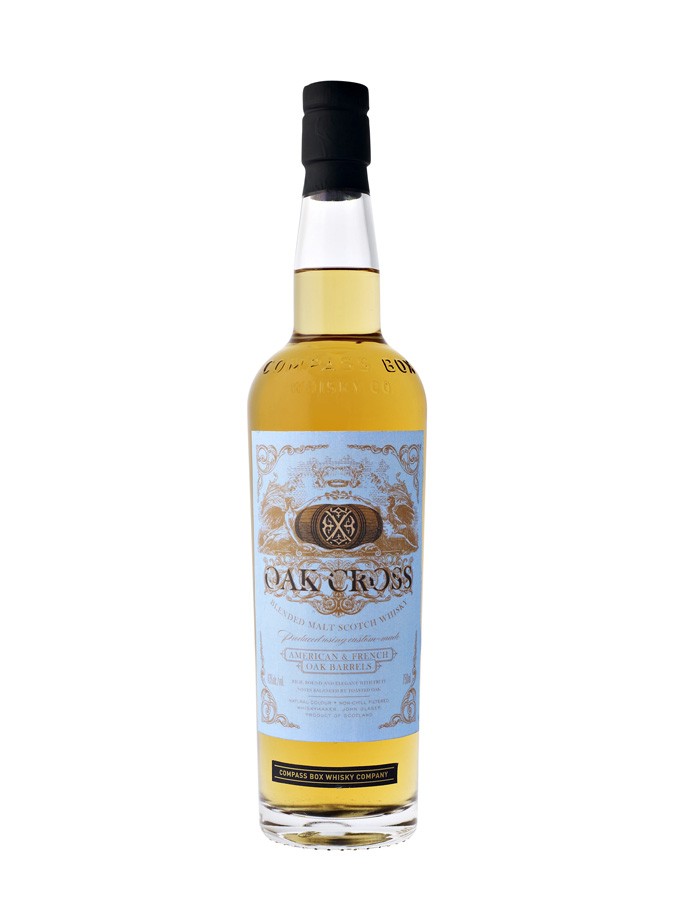 OAK CROSS (Compass Box) 43%, profil raffiné et élégant